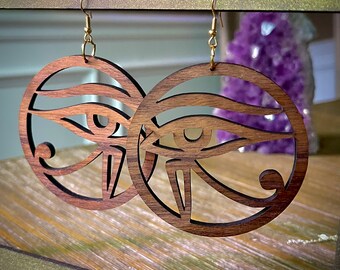 Ankh Eye of Ra/horus/thoth Protection Symbol Earrings - Etsy