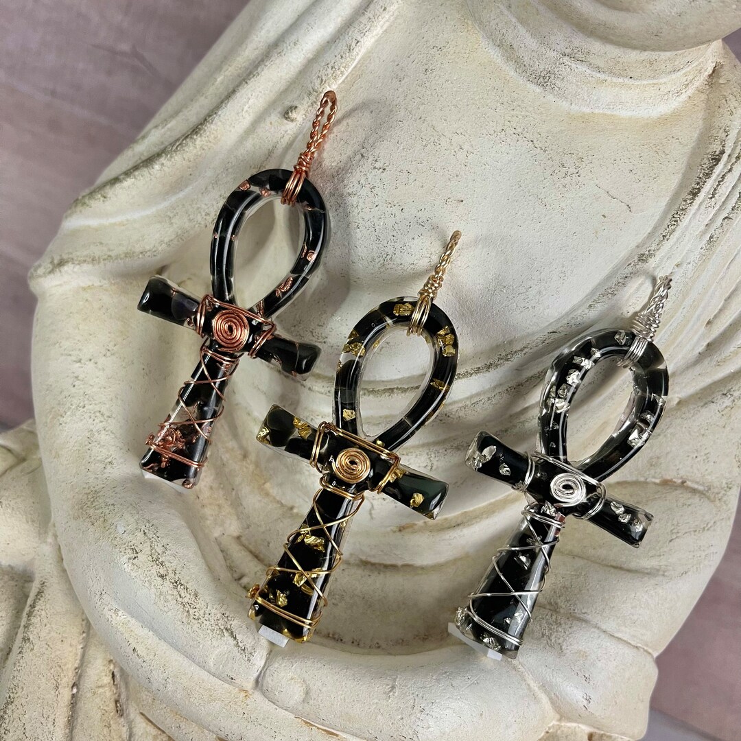 Black Obsidian Ankh/protection - Etsy