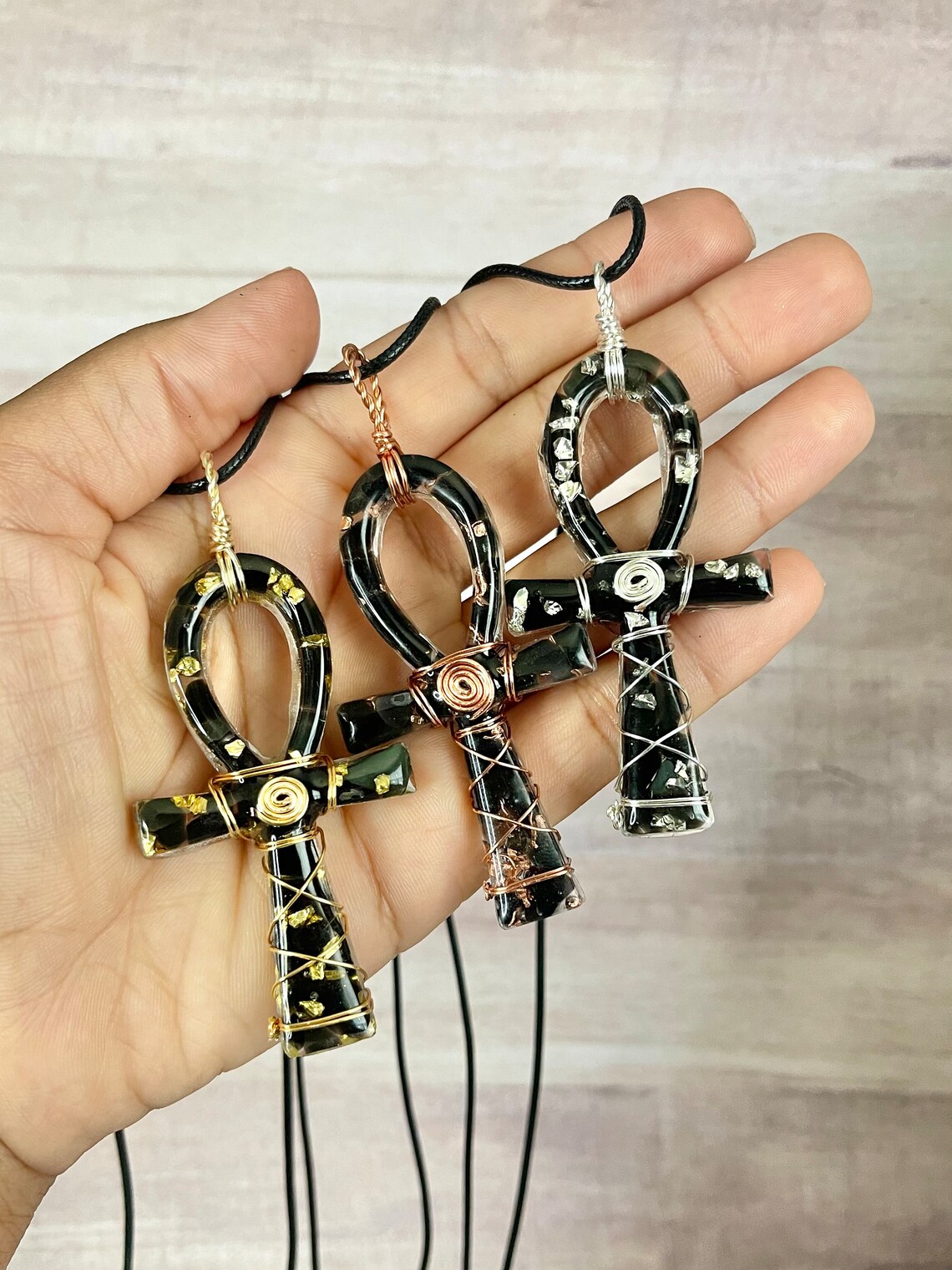 Black Obsidian Ankh/protection - Etsy