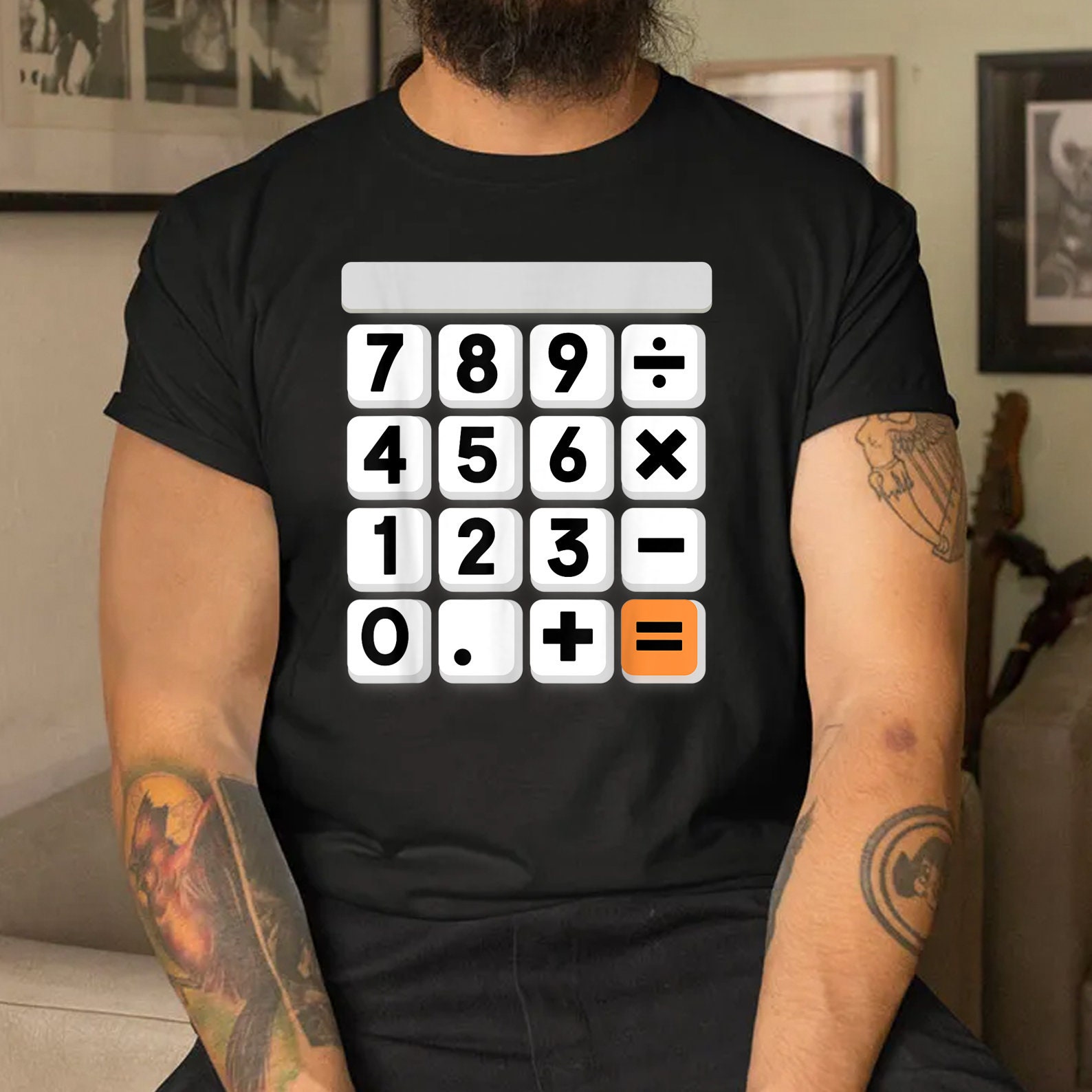 Calculator Easy Halloween Costume for Math Teacher Unisex T-shirt ...