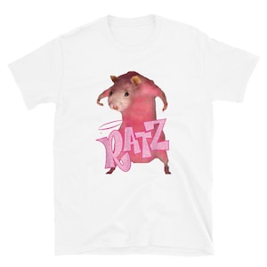 Funny Rat Funny Mouse Ratz Pink Ratz Mouse Meme Pink Rat T-shirt Mouse ...