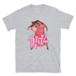 Funny Rat Funny Mouse Ratz Pink Ratz Mouse Meme Pink Rat T-shirt Mouse ...