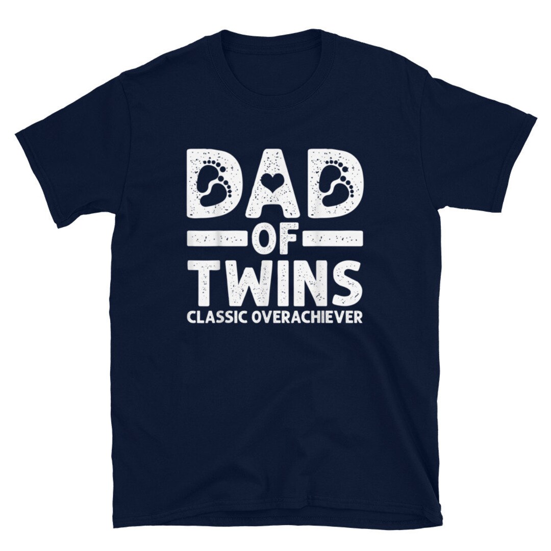 Funny Dad Shirt, Dad of Twins, Father Gift Unisex T-shirt, Funny Dad of ...