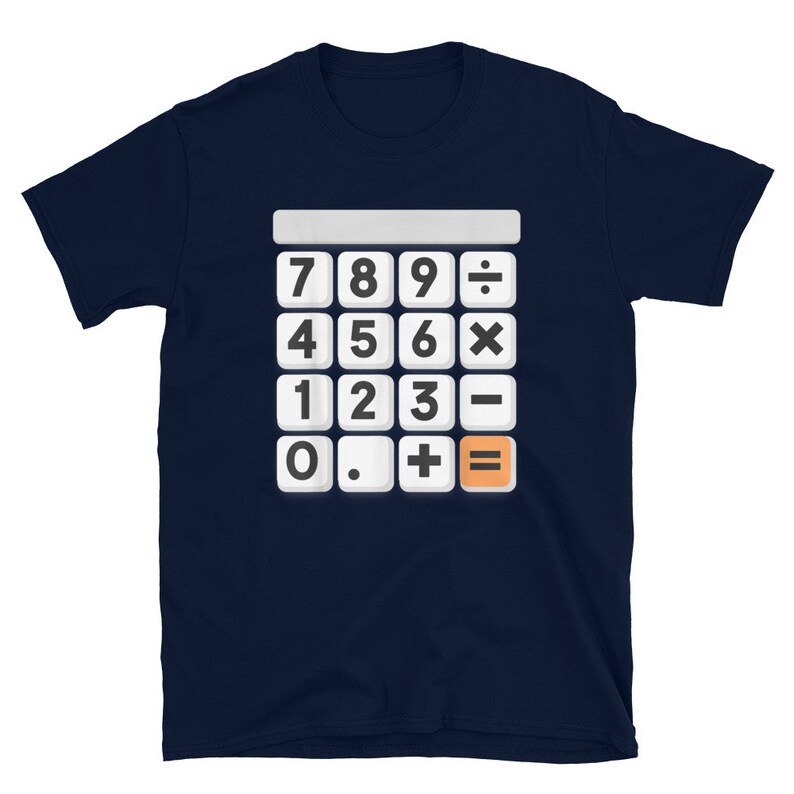 Calculator Easy Halloween Costume for Math Teacher Unisex T-shirt ...
