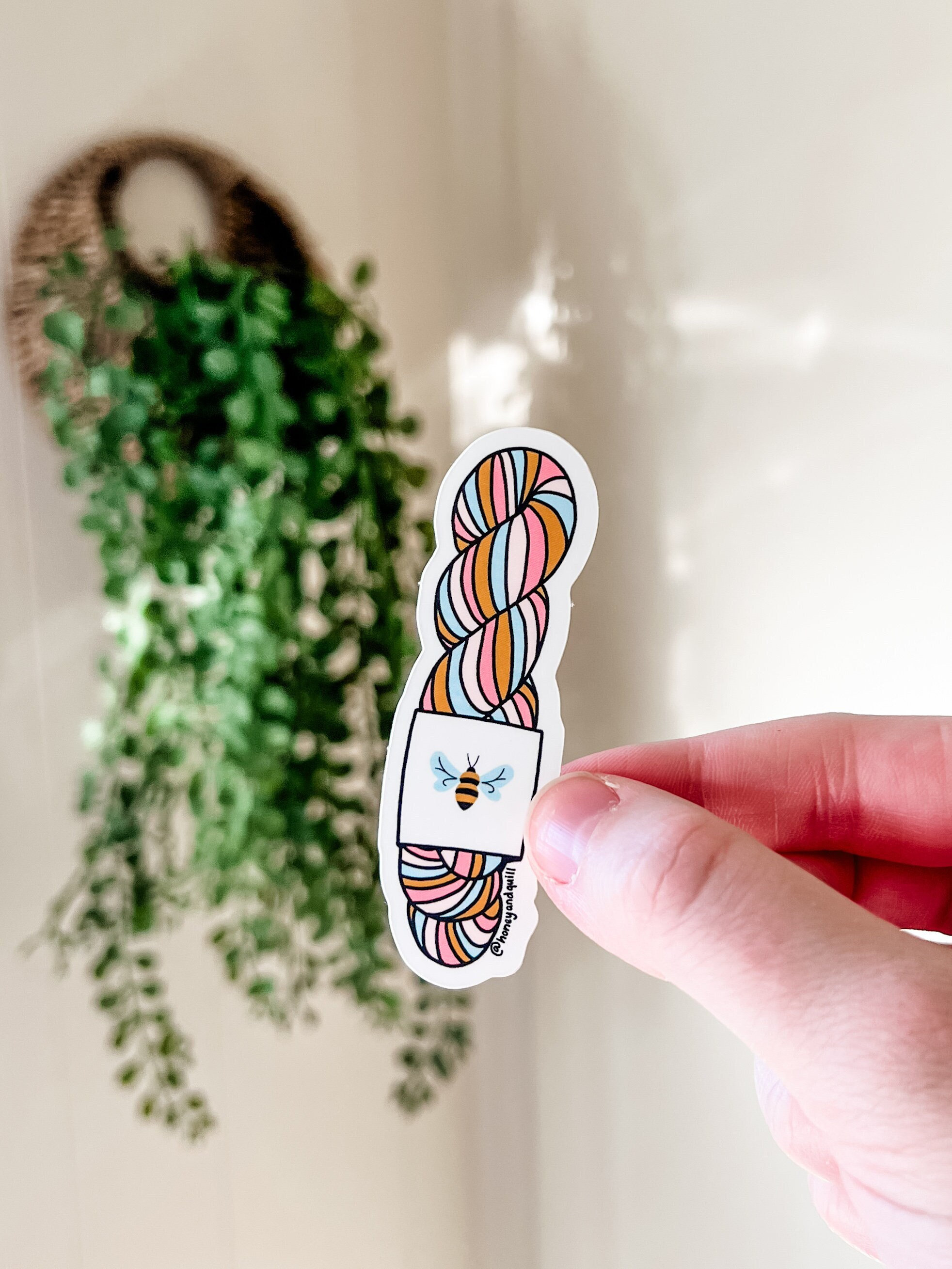 Yarn Sticker Knitting Sticker Crochet Sticker Matte - Etsy