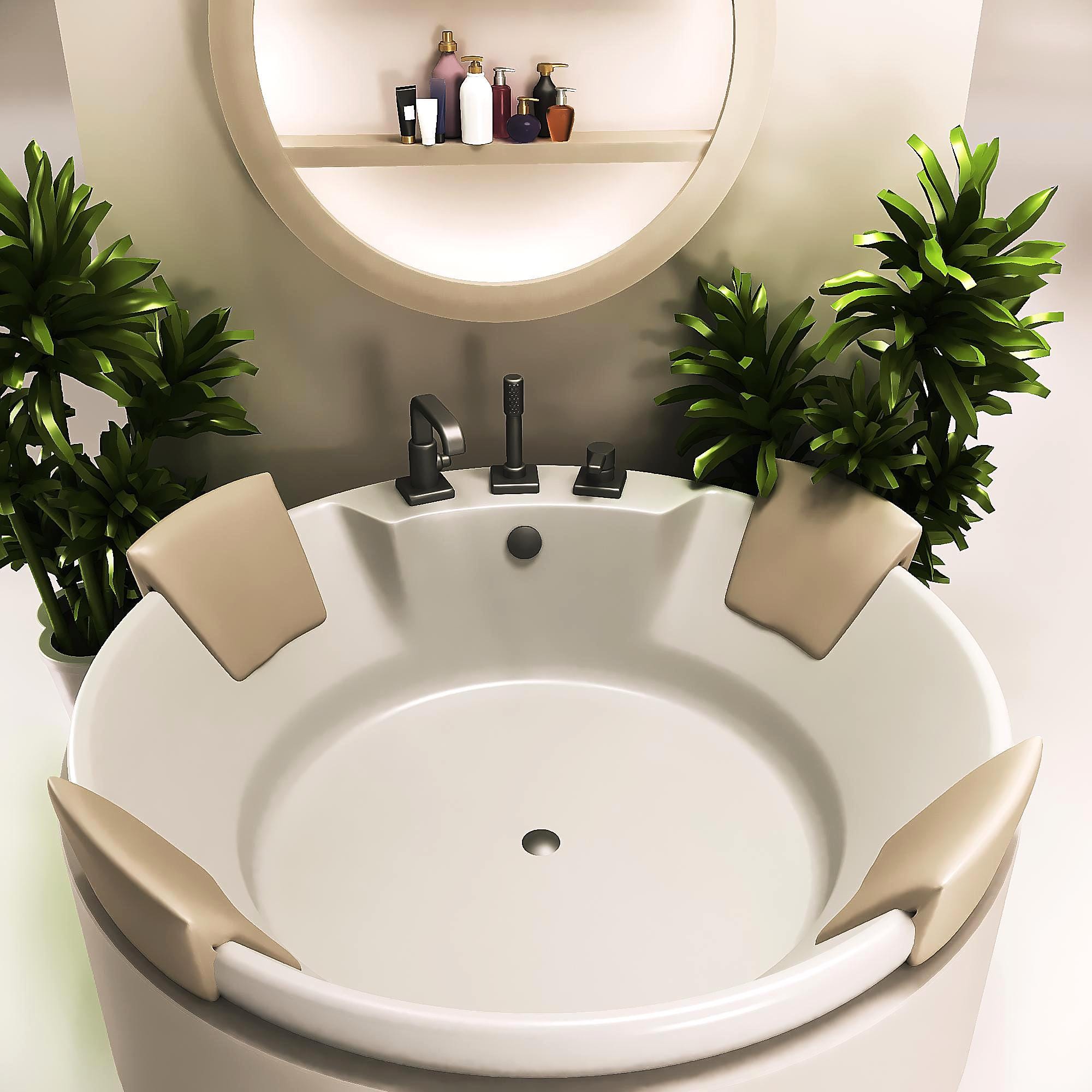 STL 3D Print File - Dollhouse Bathroom Set - 1:12 Scale Jacuzzi - Etsy