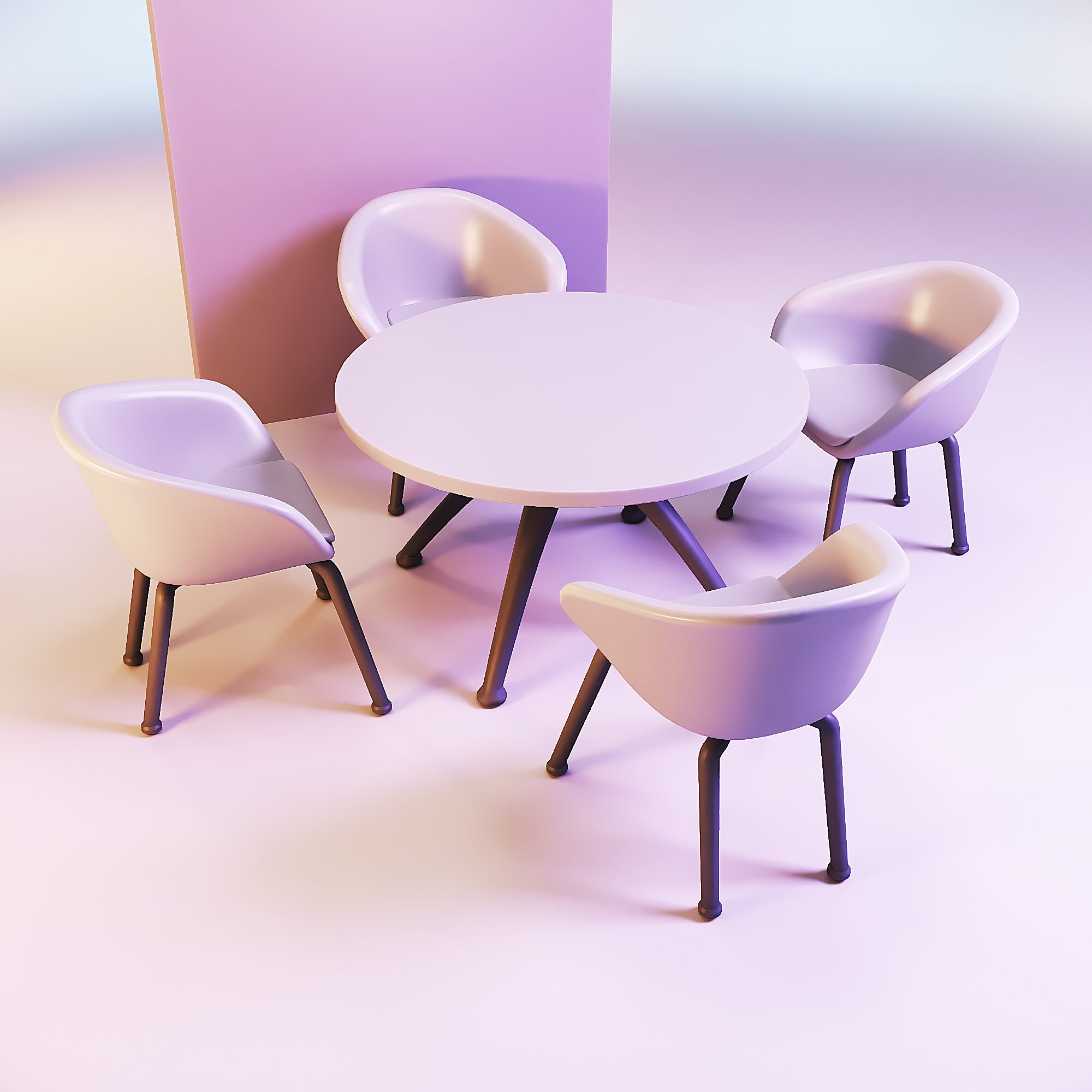 Doll Table and Chair 3d Printed Stl Files Dollhouses for - Etsy