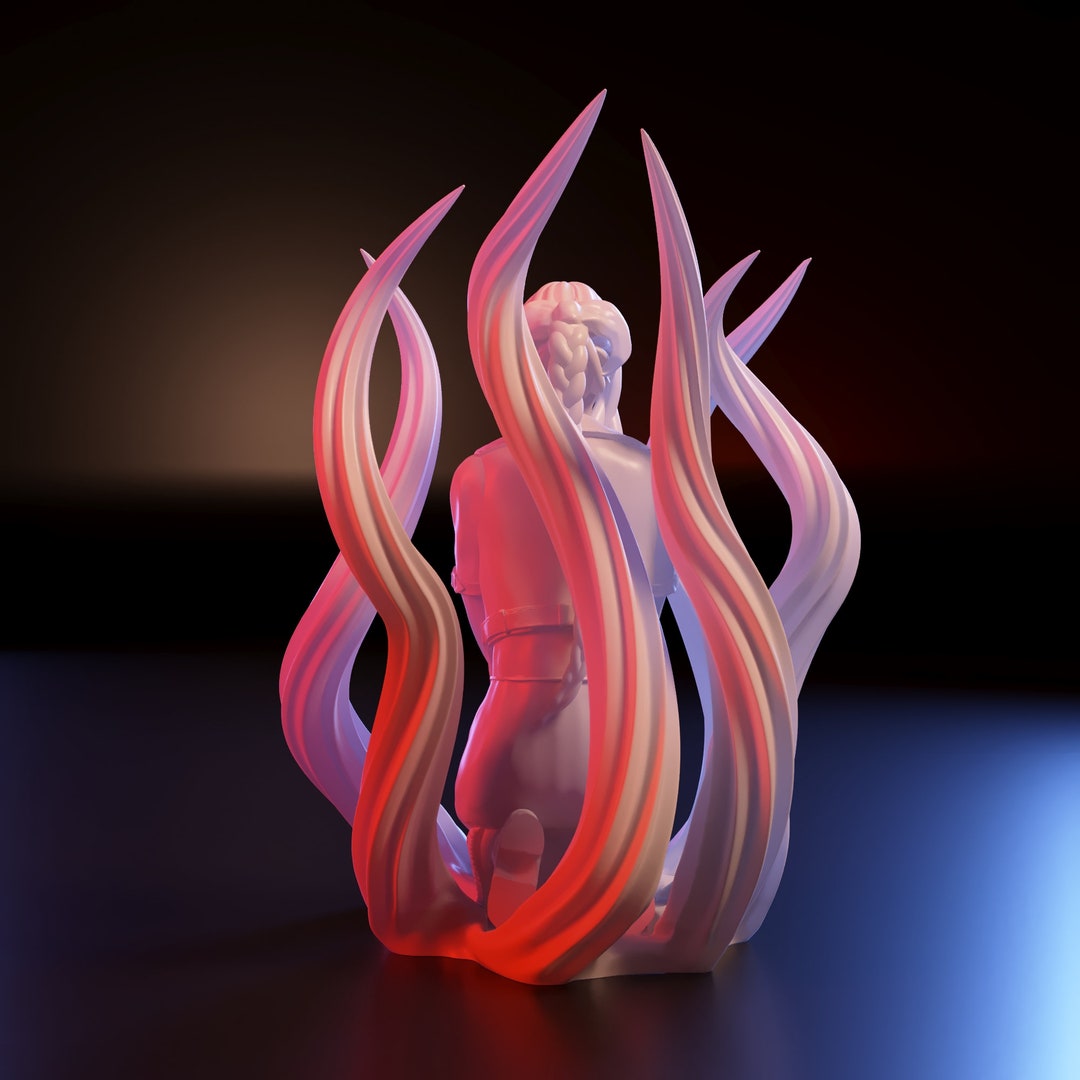 Anime Aerith 3d Printed Files Stl Digital Print Set Character - Etsy