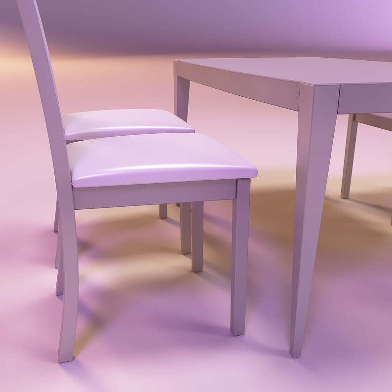 Dining Table and Chairs 3d Printed Stl Files, Gabby Dollhouse Toy ...