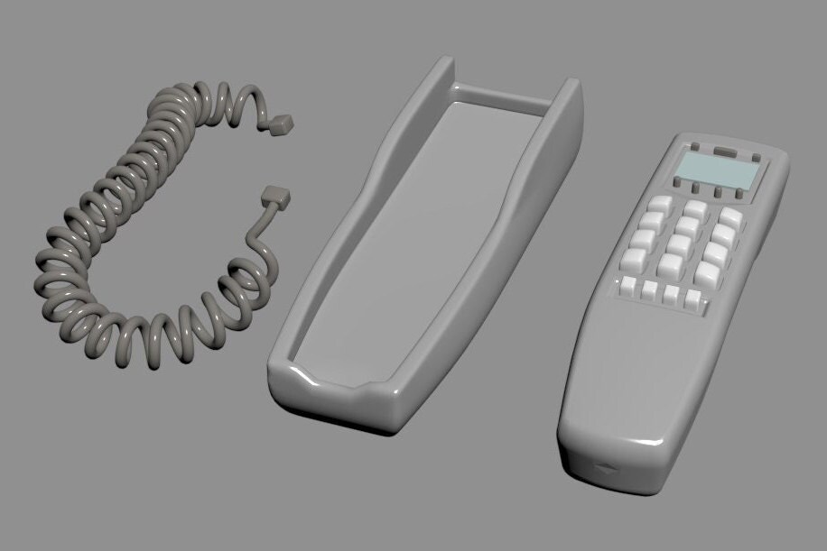 Miniature Dollhouse Furniture Intercom Telephone 3d Printed Files Stl ...