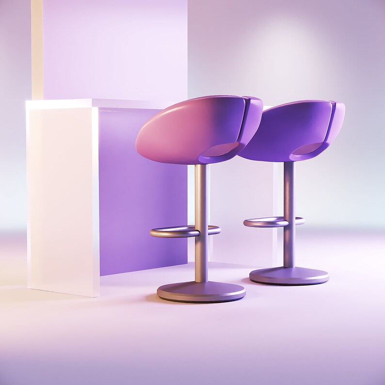 Bar Chair and Bar Counter 3d Printed Stl Files, Gabby Dollhouse Toy ...