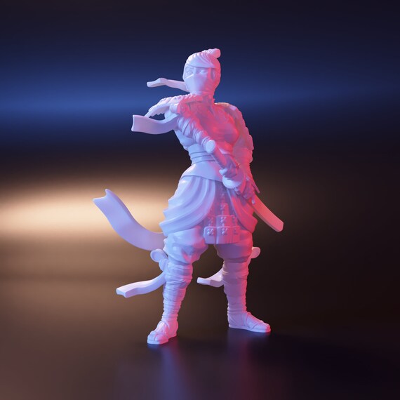Anime Kunoichi Ninja 3d Printed Files Stl Digital Print Set - Etsy