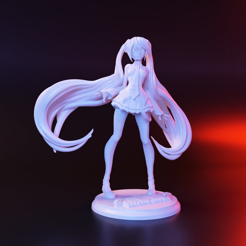 Anime Miku Hatsune 3d Printed Files Stl Digital (Instant Download) - Etsy