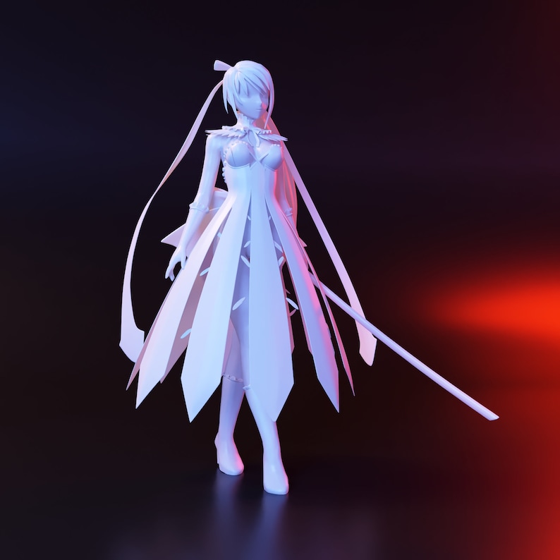 Anime Fighters Women 3d Printed Files Stl Digital Print Set - Etsy