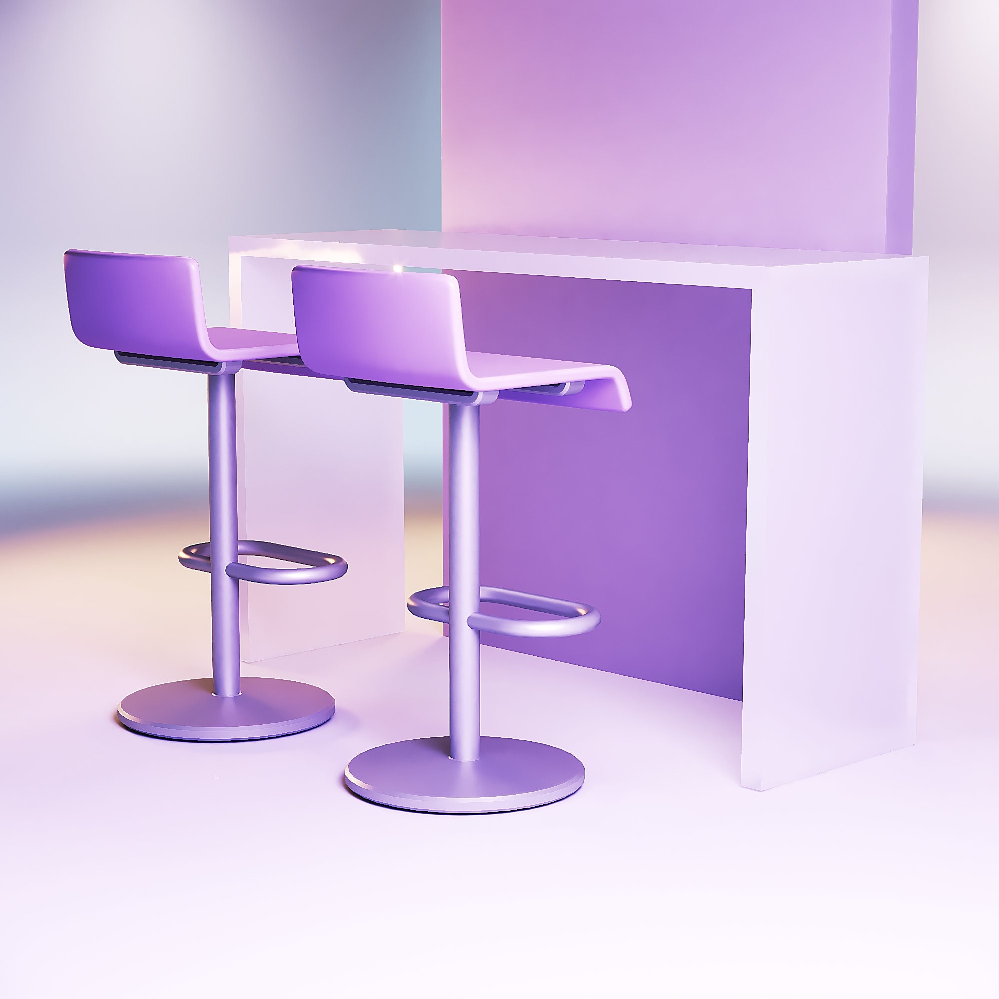 Bar Chair and Bar Counter 3d Printed Stl Files Gabby - Etsy UK