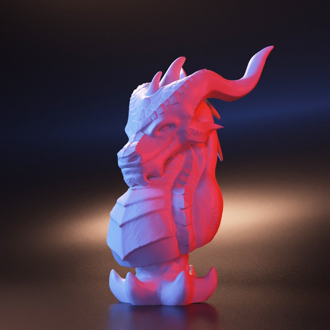 Anime Dragon 3d Printed Files Stl, Digital Print Set Character ...