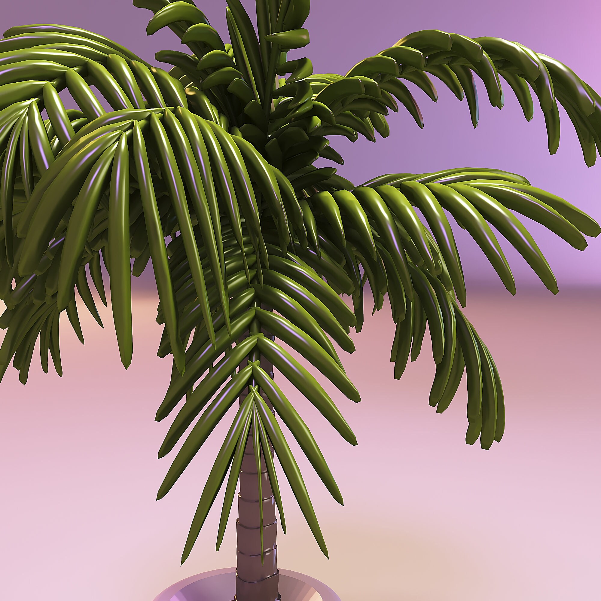 Miniature Dollhouse Furniture Plant Palm Tree in Pot 3d Printed Files ...