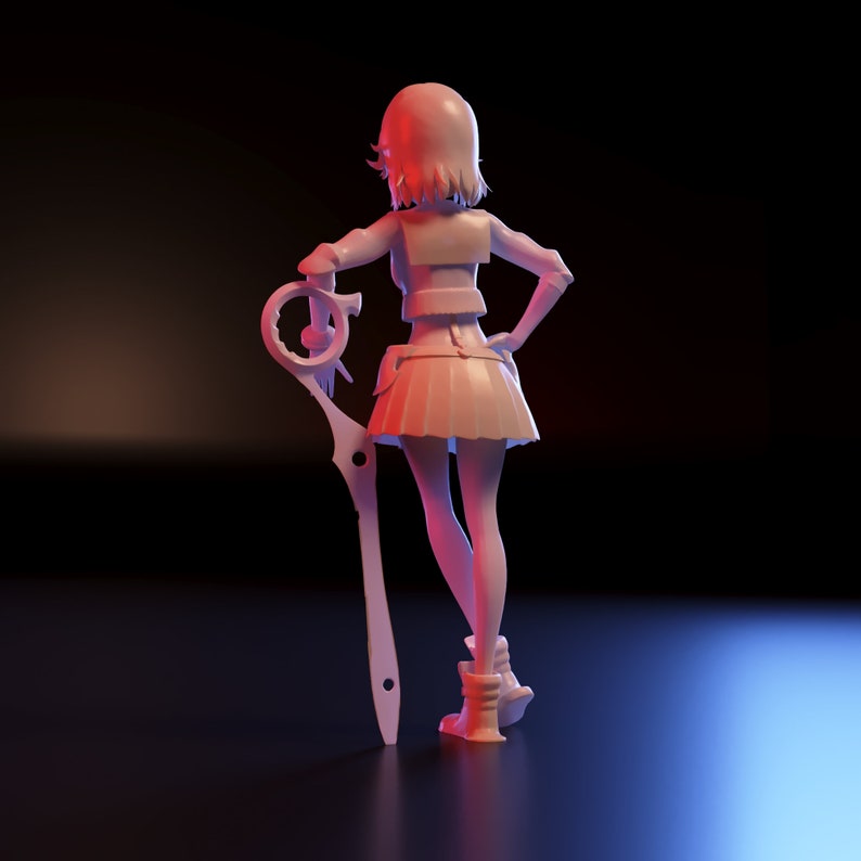 Anime Ryuko 3d Printed Files Stl Digital Print Set Character - Etsy