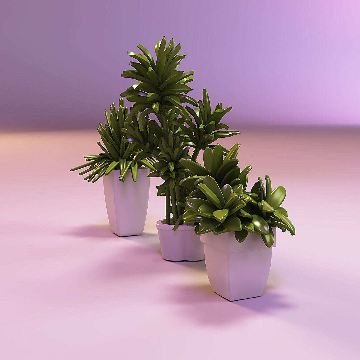 Miniature Dollhouse Flower Plants in Pots 3d Printed Files Stl, Digital ...