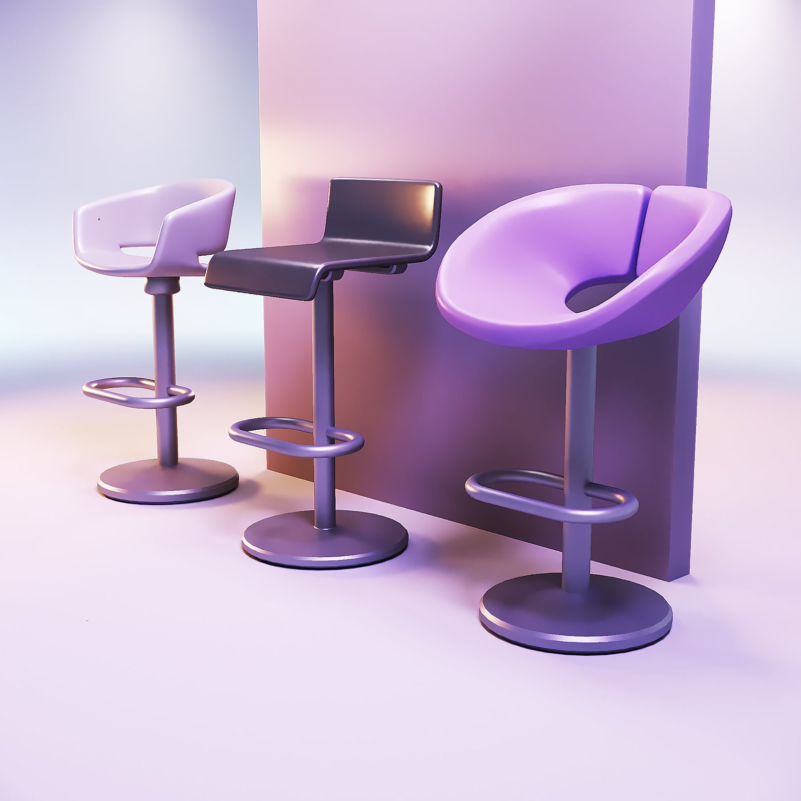 Bar Stools Set 3d Printed Stl Files, Gabby Dollhouse Toy, Miniature ...