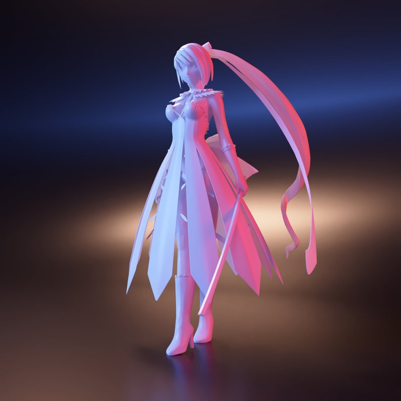 Anime Fighters Women 3d Printed Files Stl Digital Print Set - Etsy