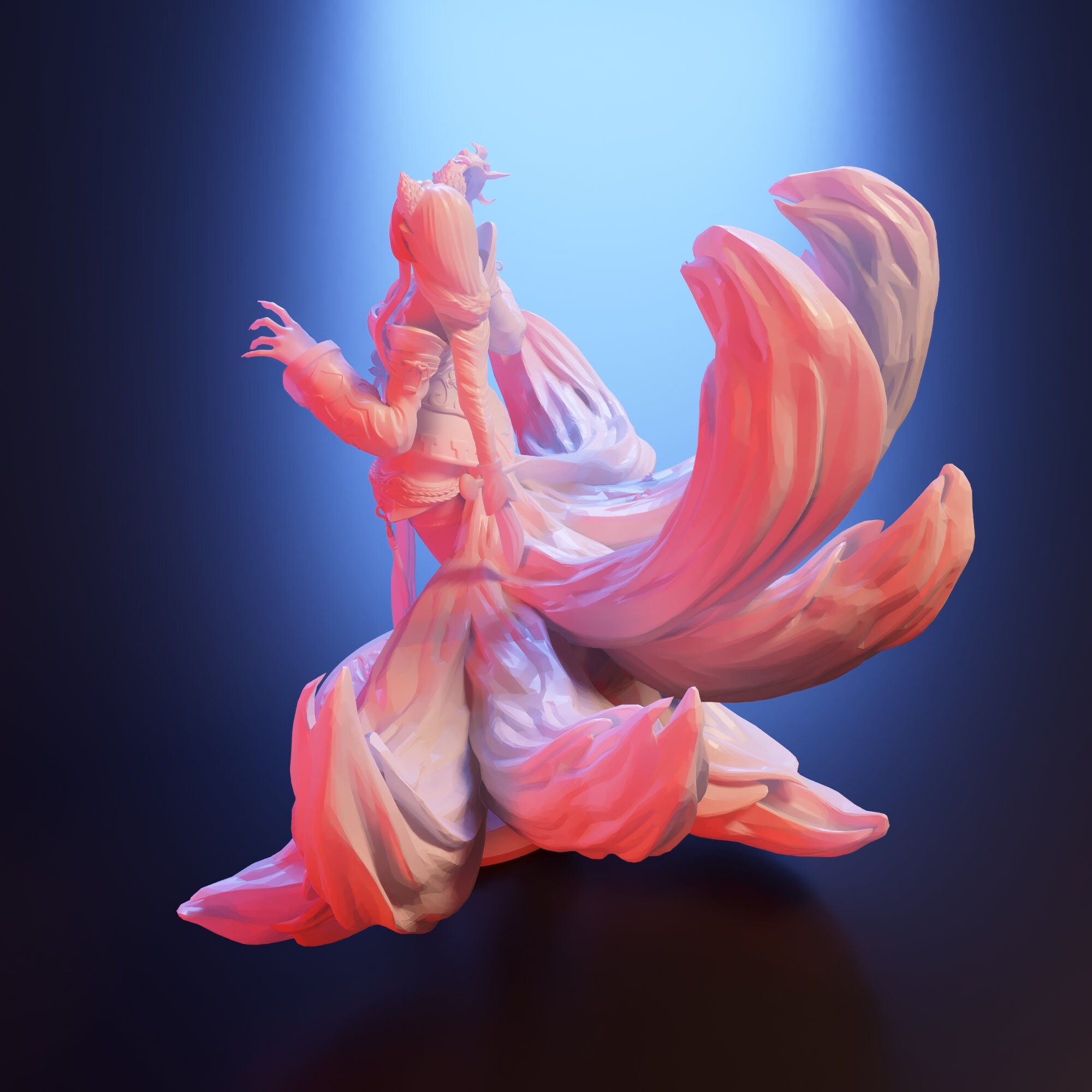 Anime Ahri League of Legends 3d Printed Files Stl, Digital Print Set ...