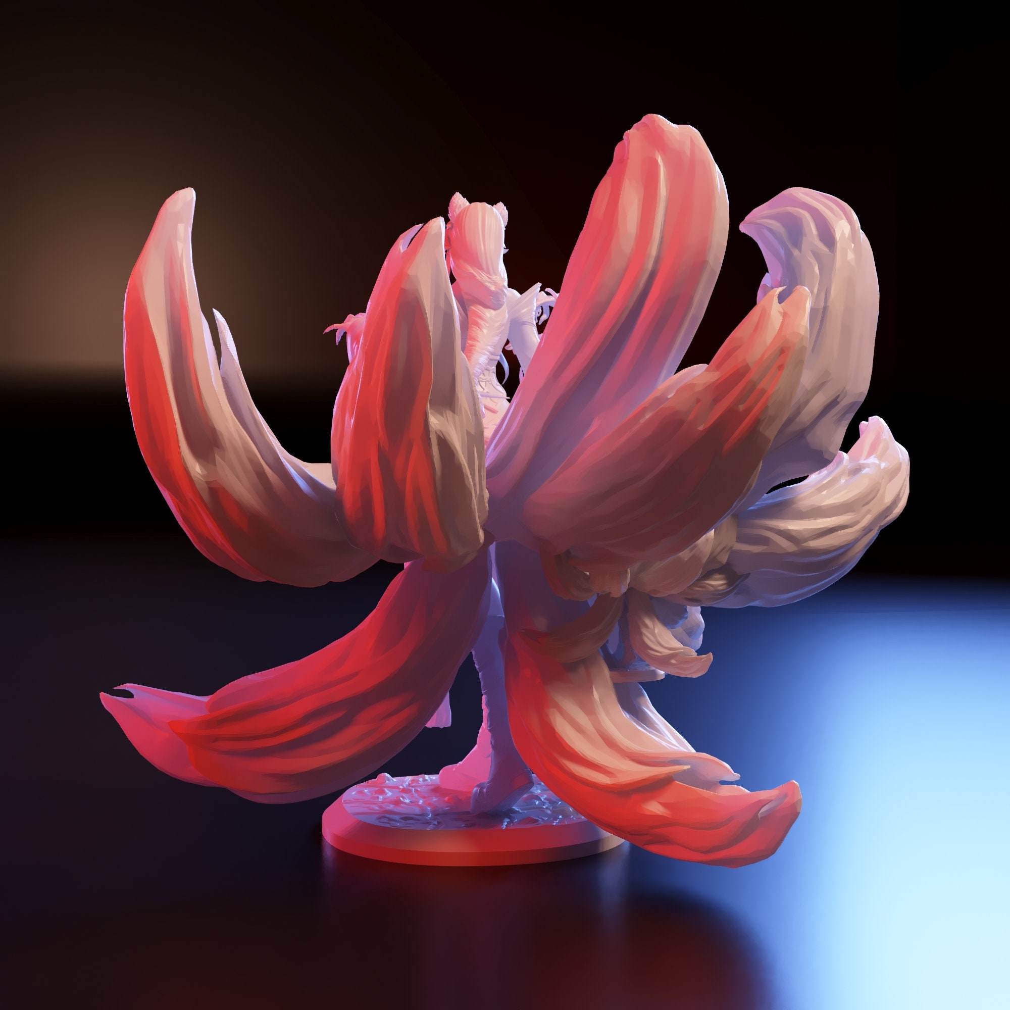 Anime Ahri League of Legends 3d Printed Files Stl, Digital Print Set ...