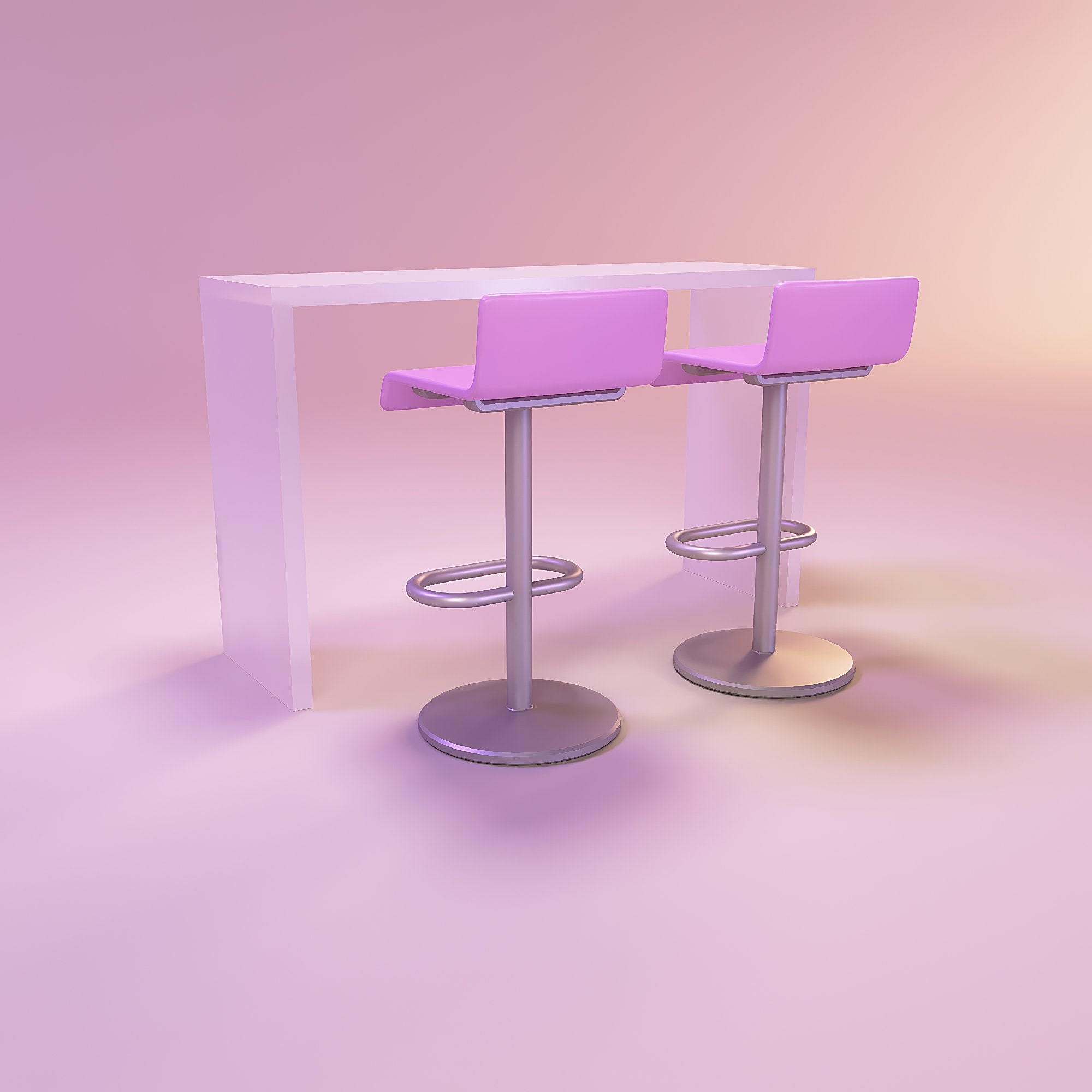 Bar Chair and Bar Counter 3d Printed Stl Files Gabby - Etsy UK