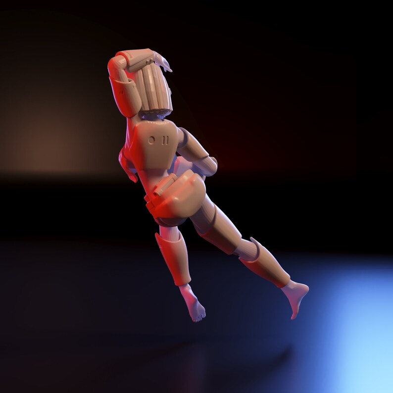 Anime Girl 3d Printed Files Stl, Digital Print Set Character Commission ...