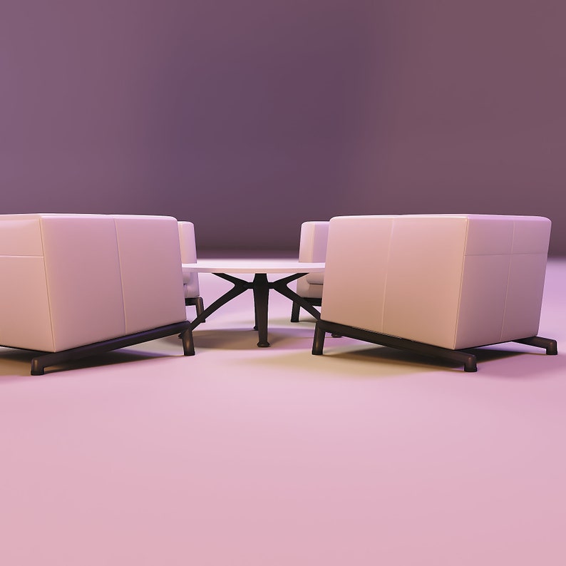 Recliner Chair and Coffee Table Kit 3d Printed Stl Files, Dollhouse ...