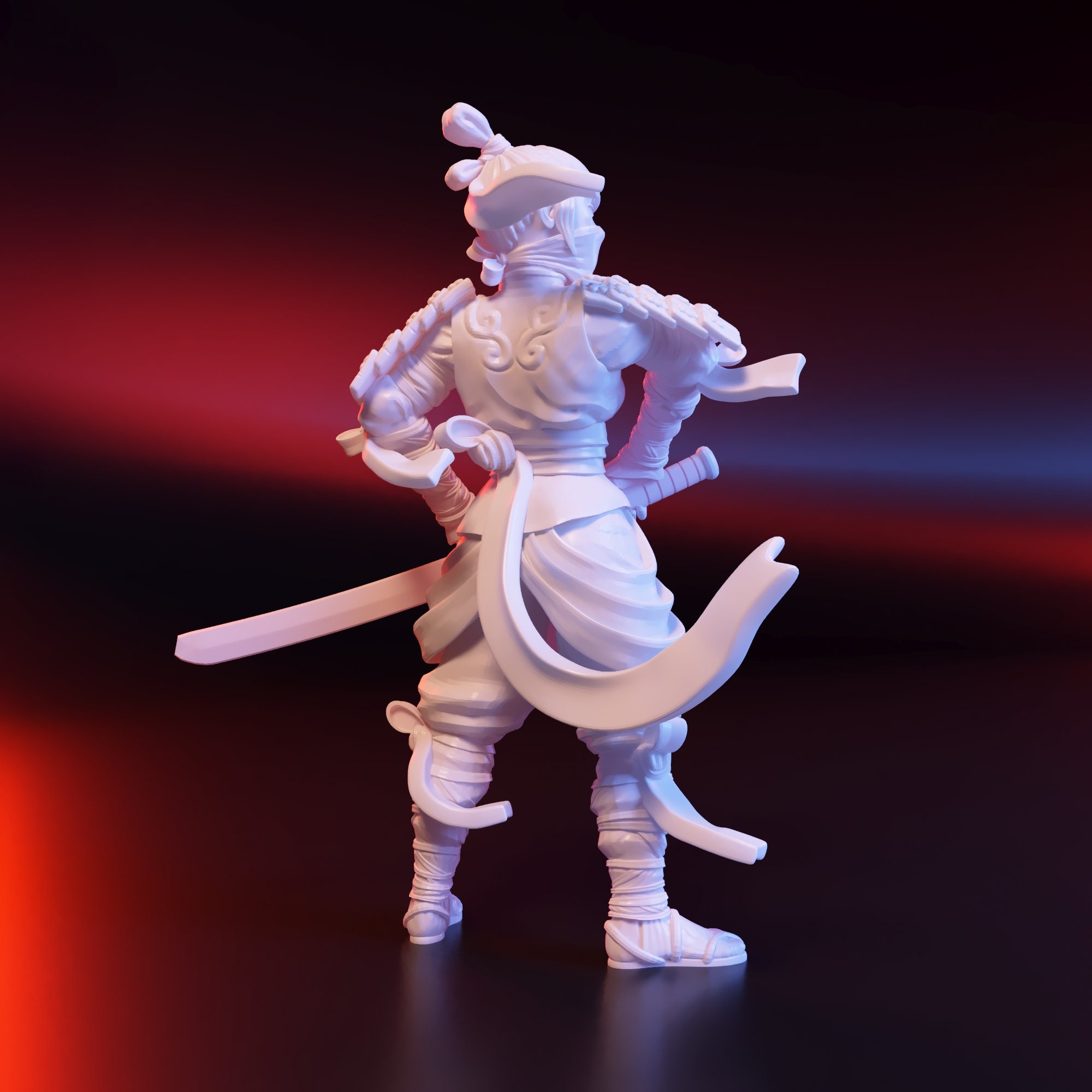 Anime Kunoichi Ninja 3d Printed Files Stl, Digital Print Set Character ...