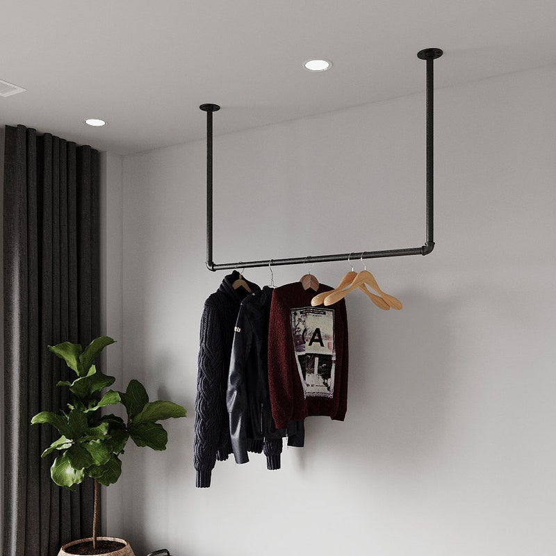 Ceiling Clothes Rack - Etsy UK
