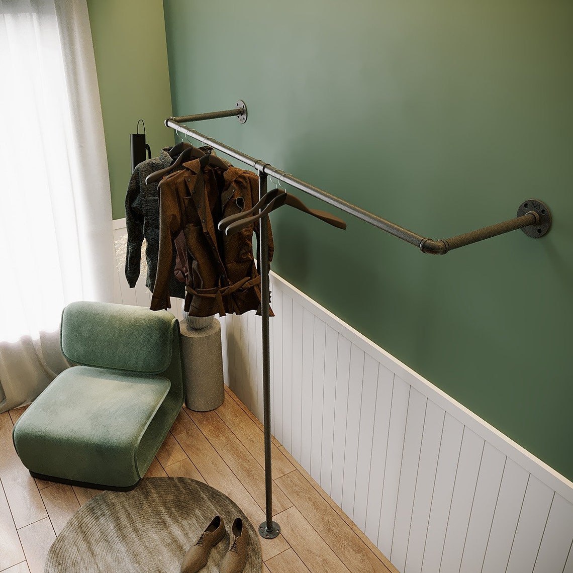Plasterboard Heavy Duty Wall Mounted Clothes Rack Wall - Etsy