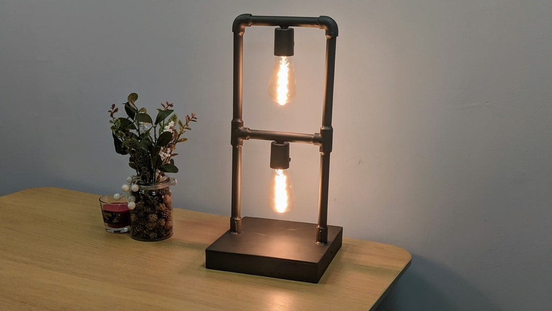 Industrial Light Bedside Table Free Standing Desk Lamp Code Light ...