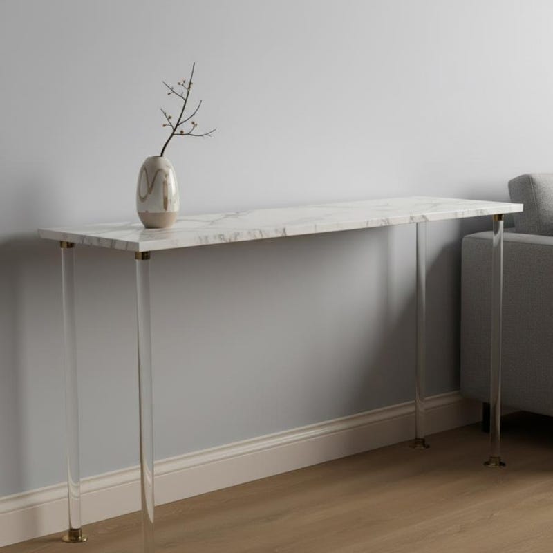 Acrylic Legs Table - Etsy UK