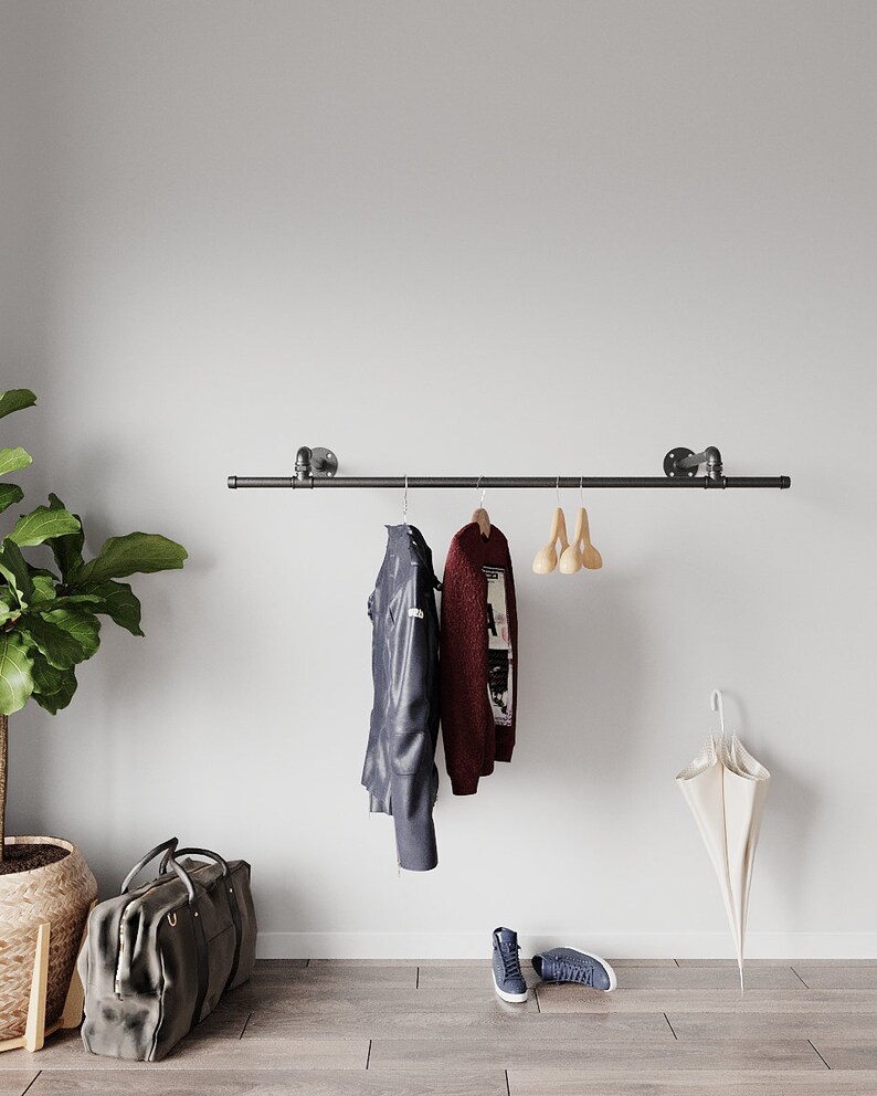 Industrial Pipe Clothes Rail Handmade Urban Industrial Clothes - Etsy