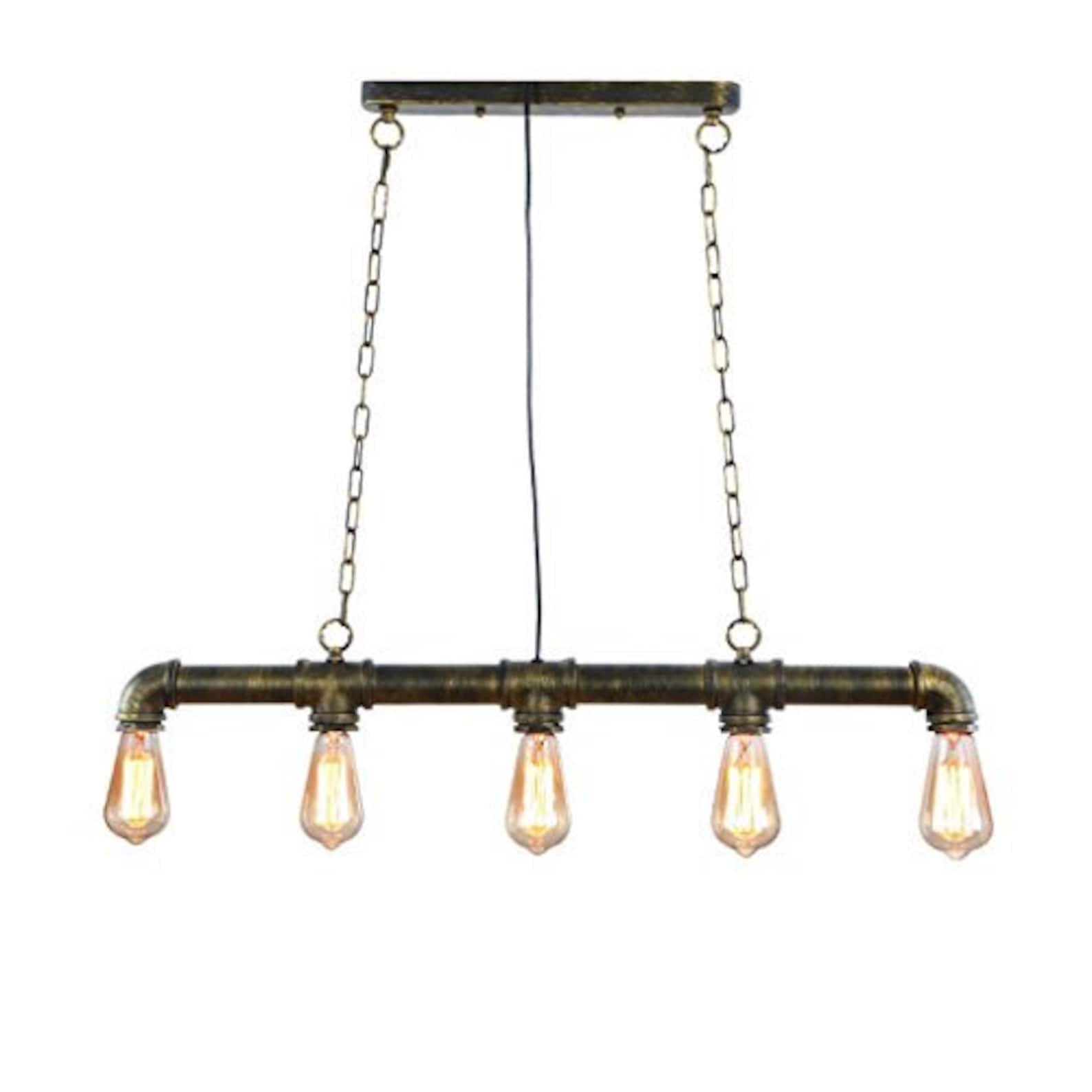 Industrial Steampunk Ceiling Pendant Lamp 5 Lights Metal Water - Etsy