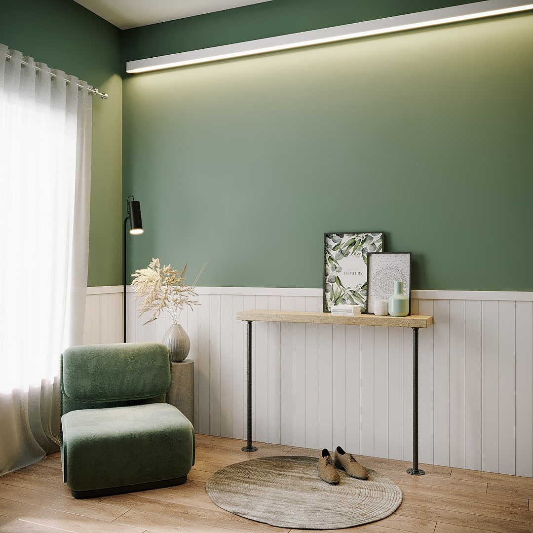 Radiator Console Slimline Table With Pipe Legs 15cm Depth - Etsy