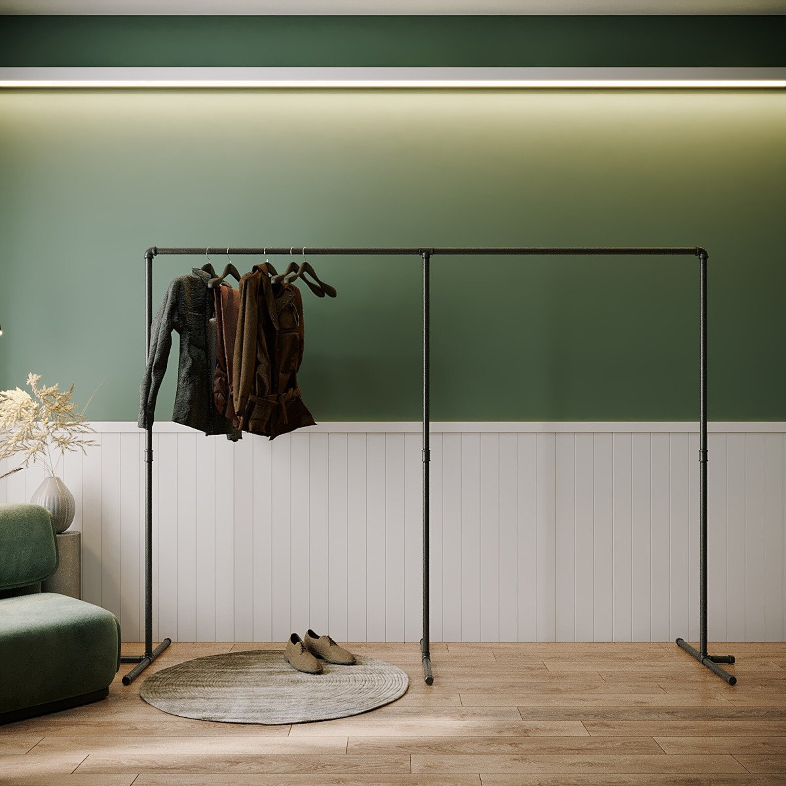 Collapsible Free Standing Clothes Rack Clothing Rack Retail | Etsy