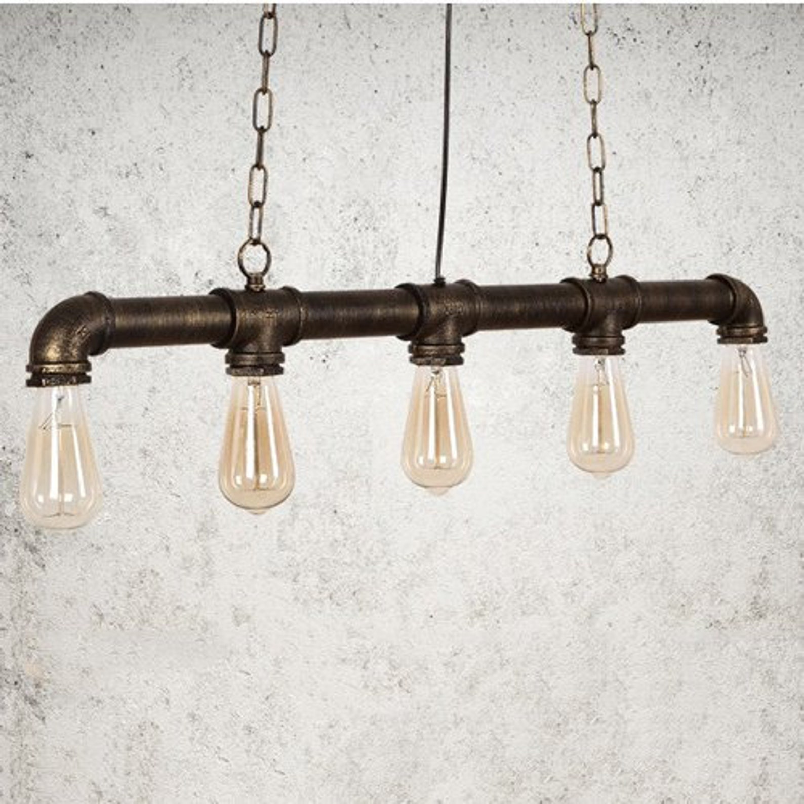 Industrial Steampunk Ceiling Pendant Lamp 5 Lights Metal Water - Etsy