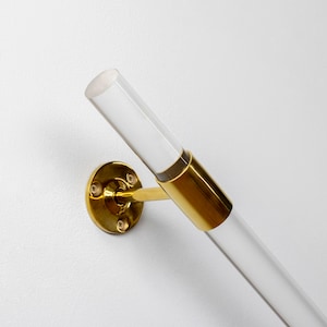 Modern Lucite Handrail - Acrylic Hand Rail - Custom Made in the UK ...
