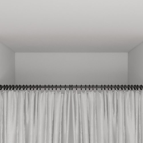 Galvanised Elbow Curtain Rail Industrial Pipe Style Made - Etsy