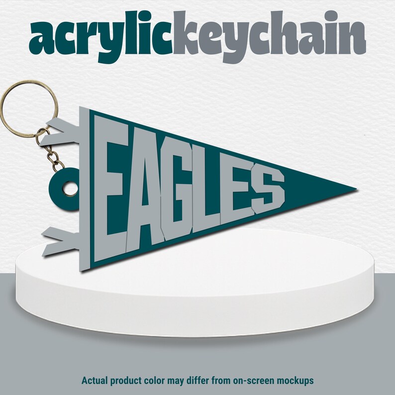 Choose Your NFL Team Acrylic Pennant Keychain | Layered Football Fan ...