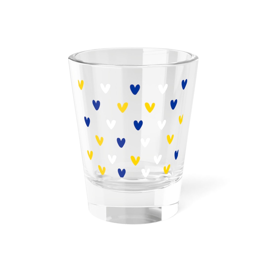 Sigma Gamma Rho Blue and Gold Hearts Shot Glass - Etsy