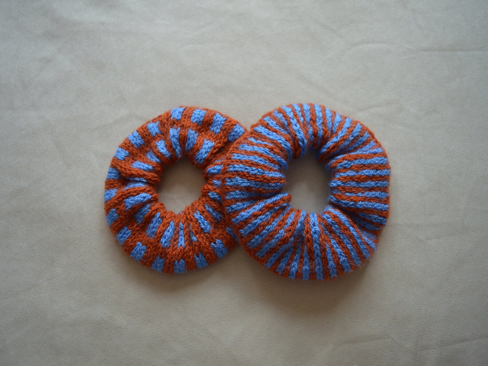 Knitted Pattern Scrunchies - Etsy UK