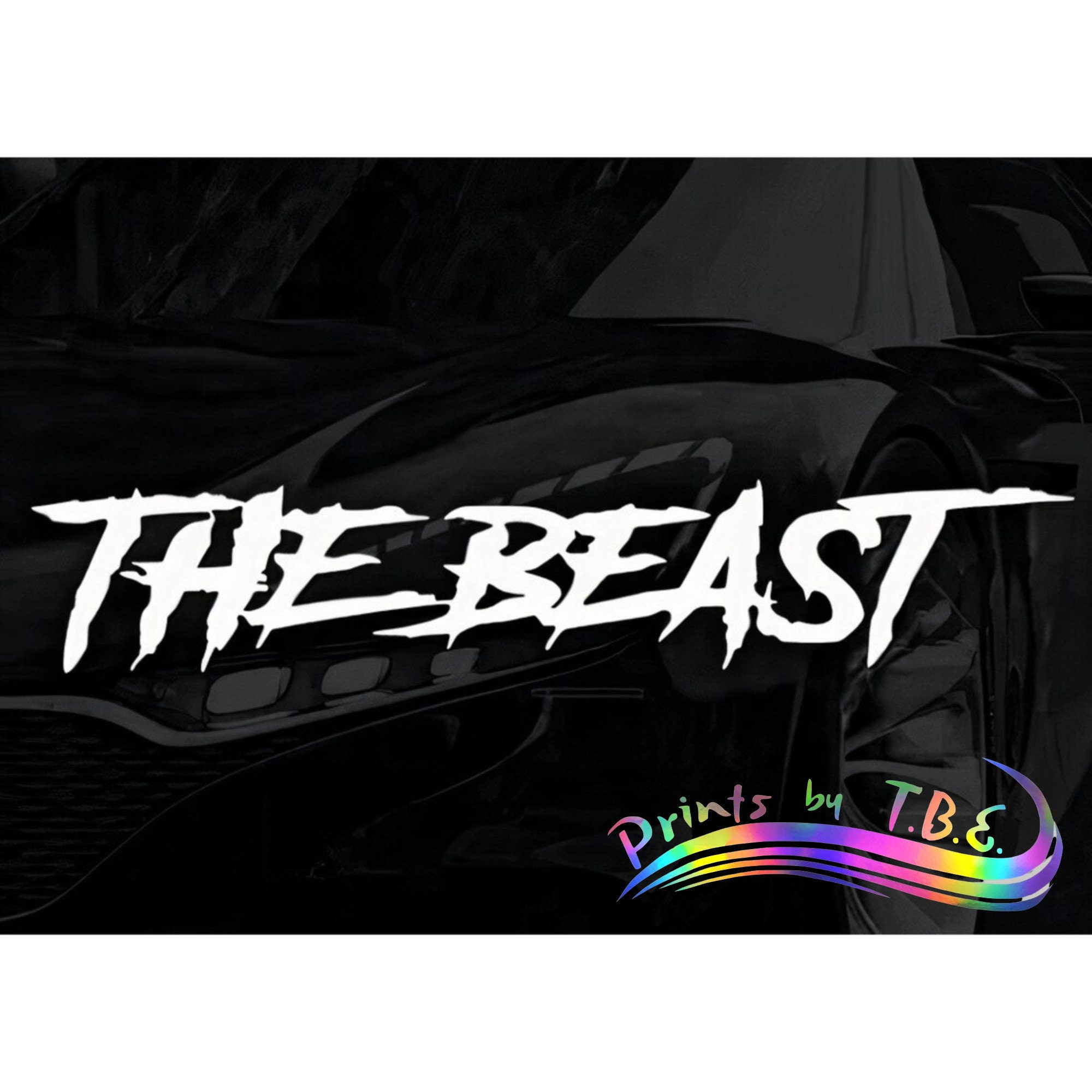 The Beast Car Decal Sticker Car Laptop Wall JDM Window Bumper ...