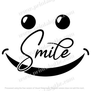 Smile Smiley Decal Sticker Car Tumbler JDM Tumbler Laptop Window Funny ...