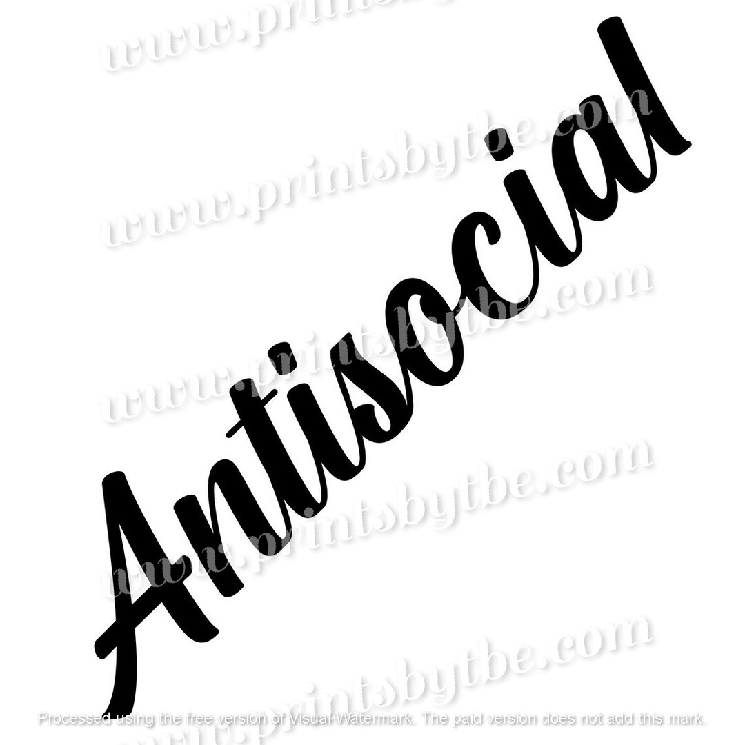 Antisocial Decal: JDM Car, Truck, Laptop, Hydro Flask Sticker - Etsy