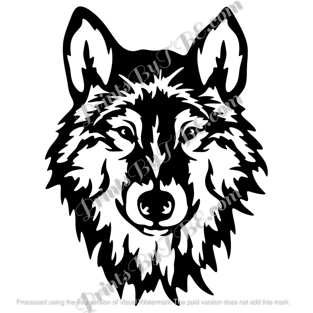 Wolf Head Decal Stickers Wolves Tumbler Car Laptop Window Wall JDM 22 ...