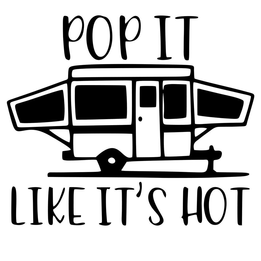 Pop It Like It's Hot Decal Stickers Pop-up Camper Trailer Camping ...
